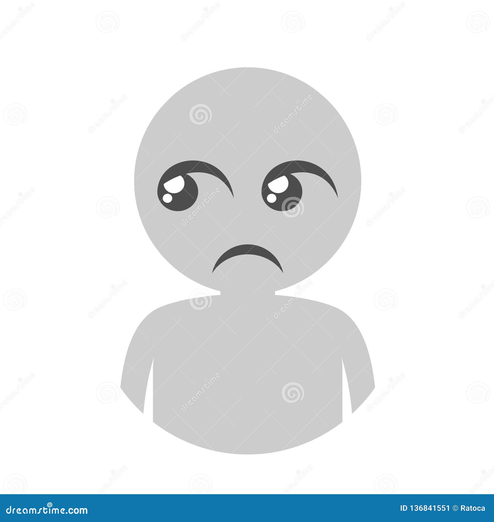 Curious expression stock vector. Illustration of cartoon - 136841551