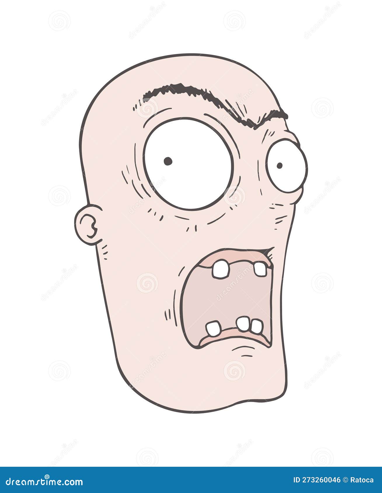 Curious face draw stock vector. Illustration of design - 273260046