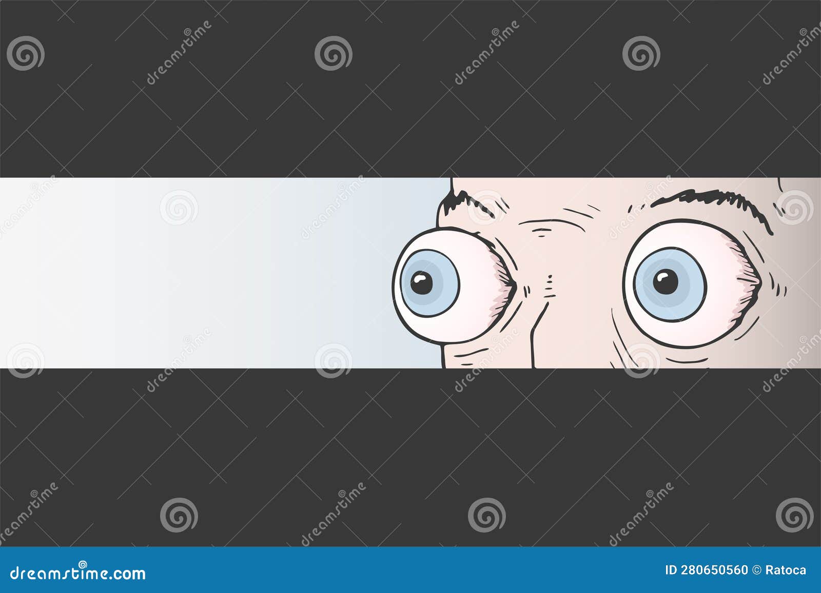 Curious face draw stock vector. Illustration of expression - 280650560