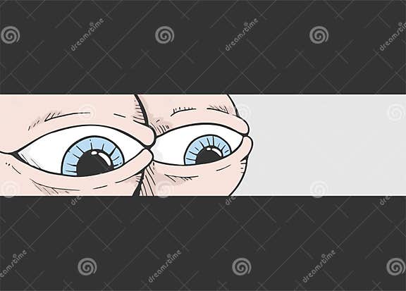 Curious face draw stock vector. Illustration of comic - 280653790