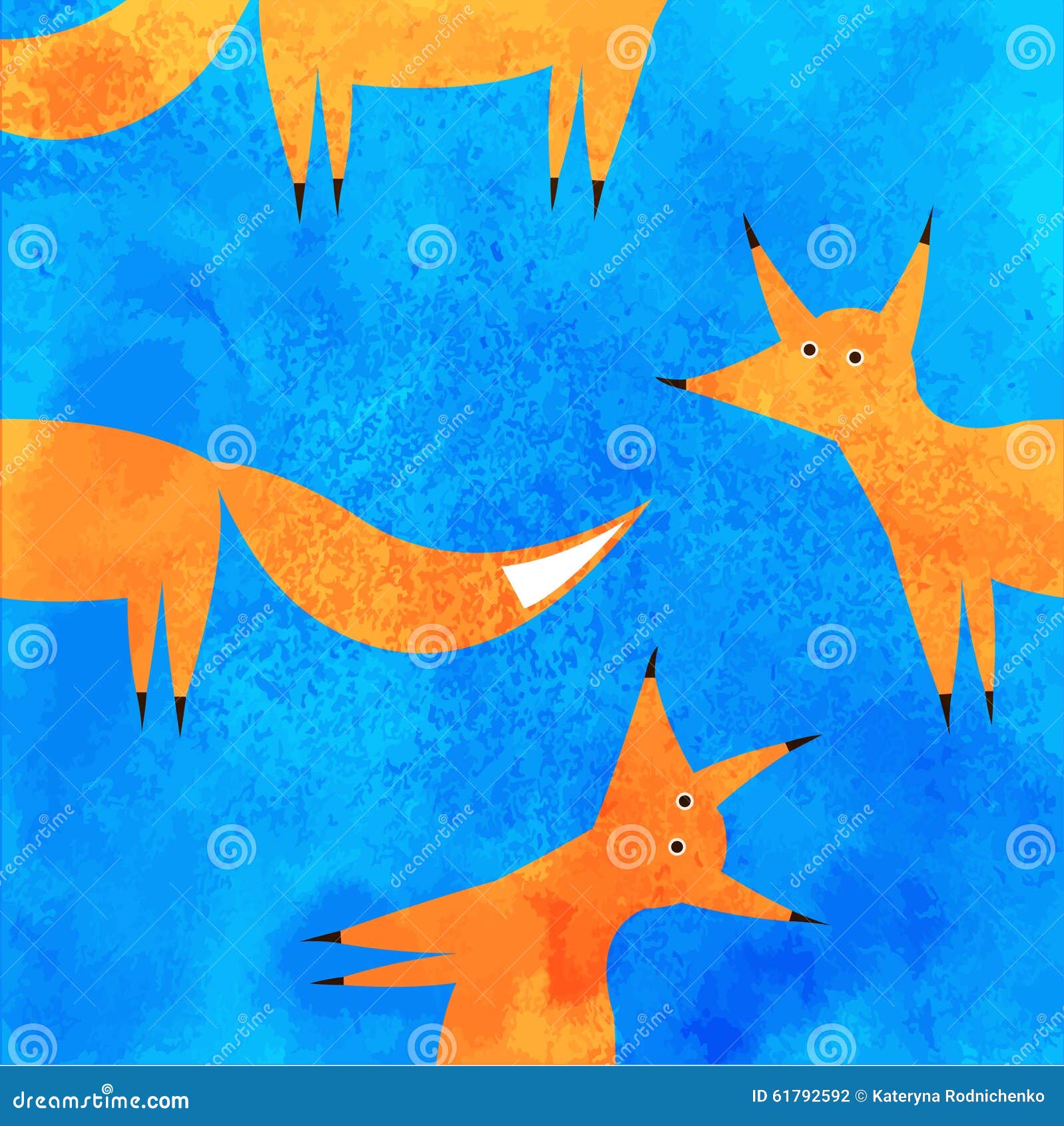 Curious fox peeps stock vector. Illustration of tail - 61792592