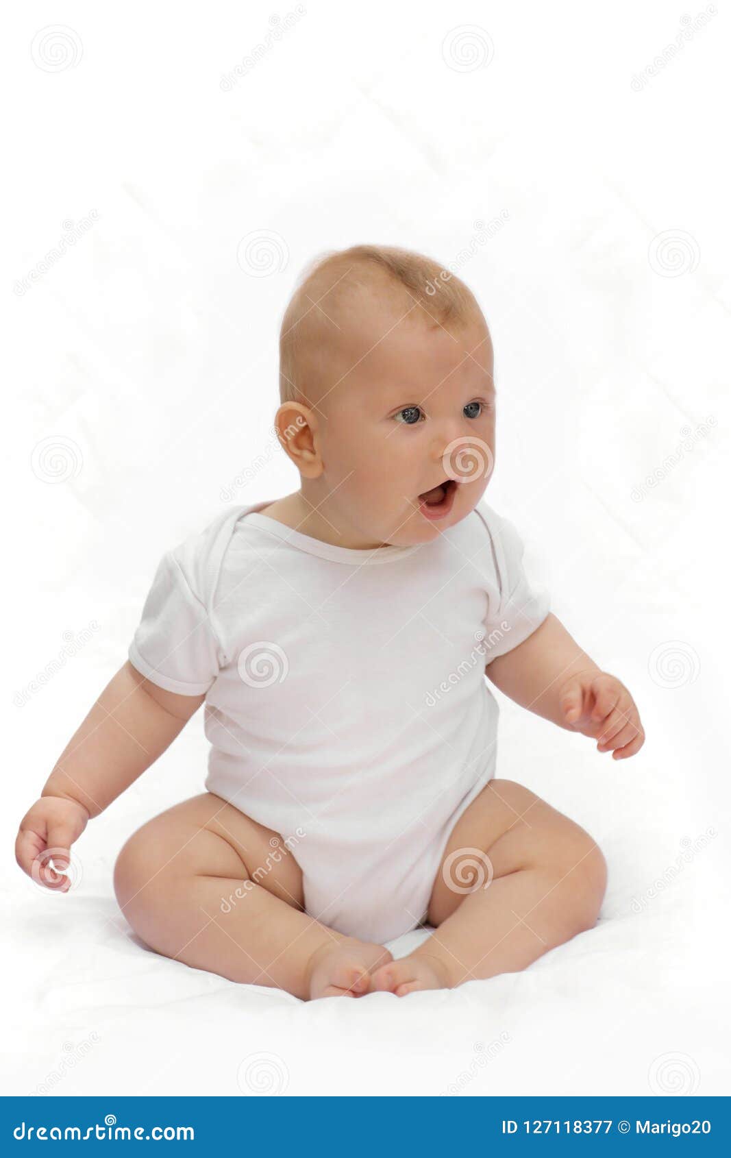 Curious, Funny and with Different Emotions Babies Stock Image - Image ...