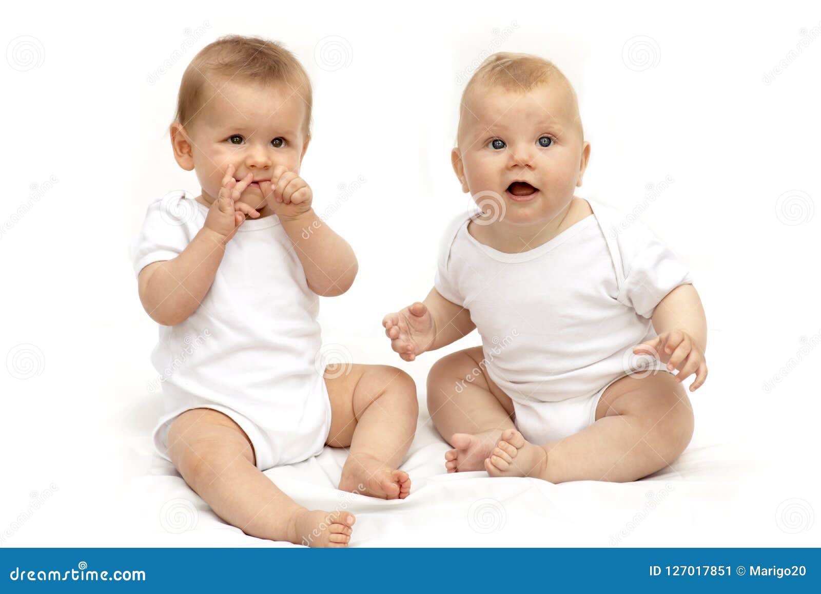 Curious, Funny and with Different Emotions Babies Stock Image - Image ...