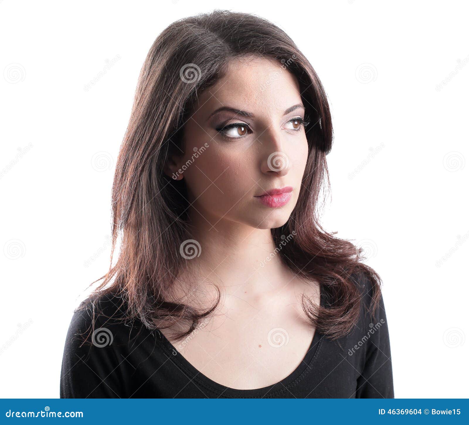 A curious girl stock photo. Image of away, fashion, background - 46369604