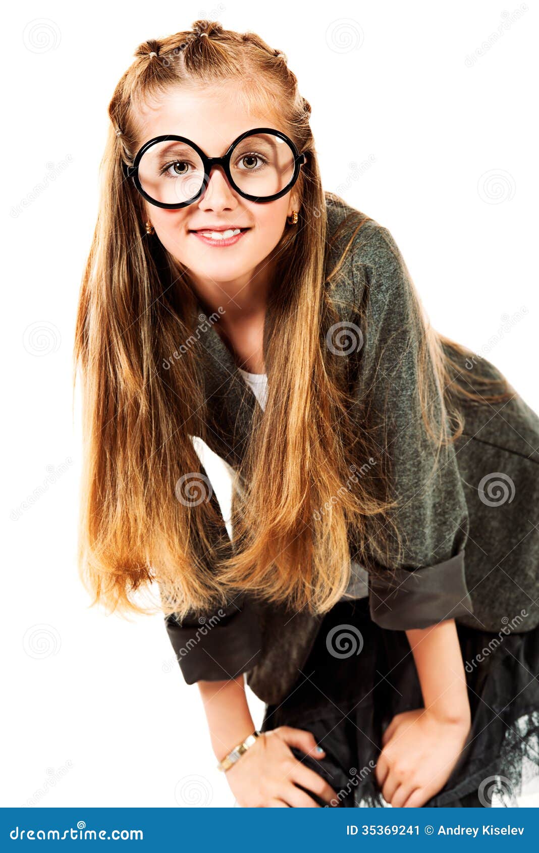 Curious Girl Stock Image Image Of Cheerful Clever Bright 35369241