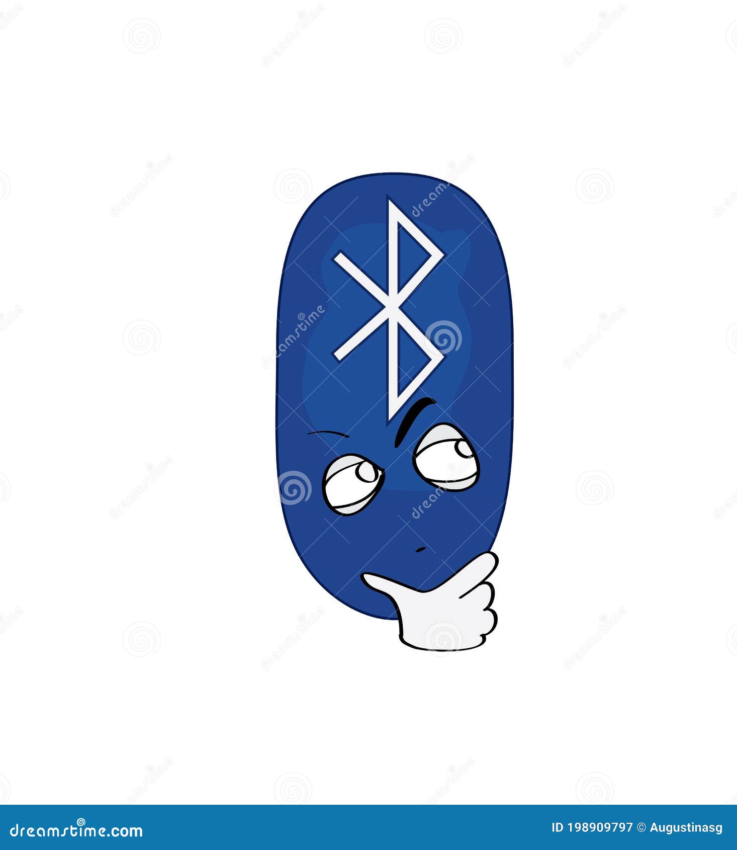 Curious Internet Meme Illustration of Bluetooth Symbol Editorial ...