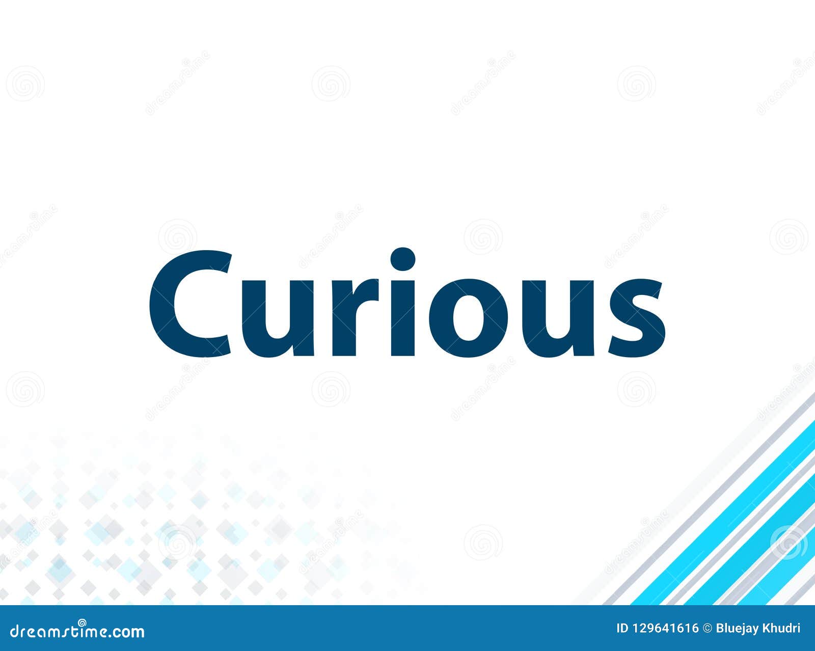 Curious Modern Flat Design Blue Abstract Background Stock Illustration ...