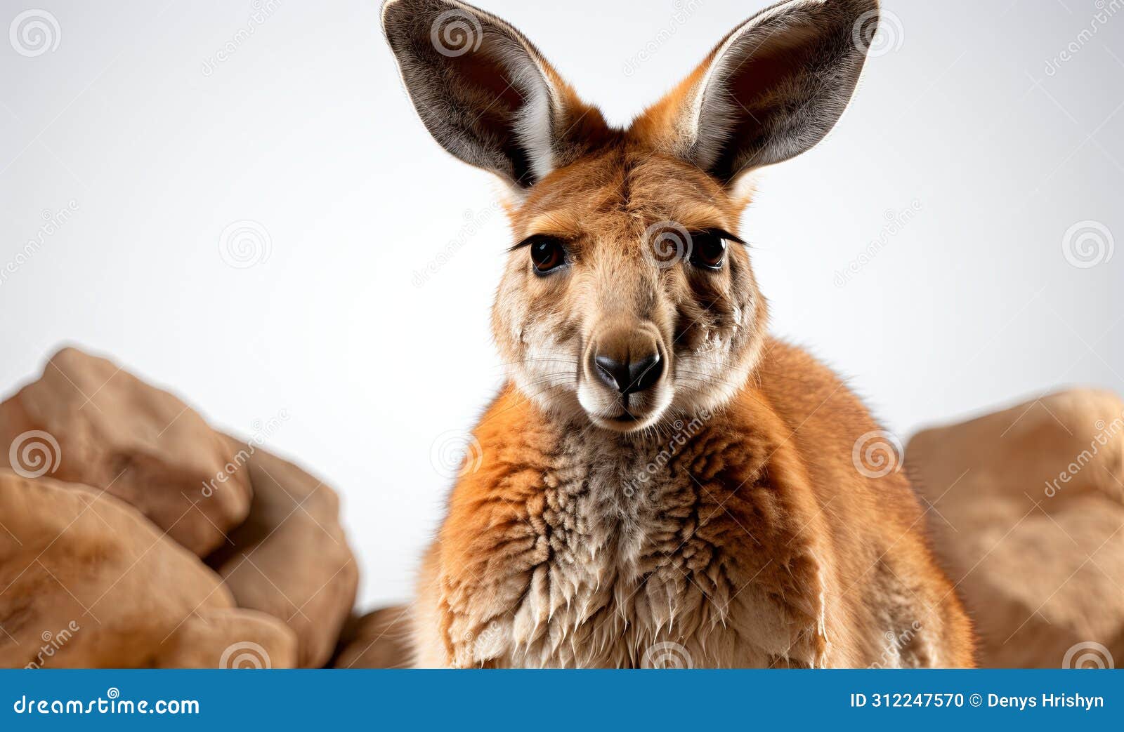 Curious Kangaroo Staring at Camera Stock Photo - Image of wild, hopper ...