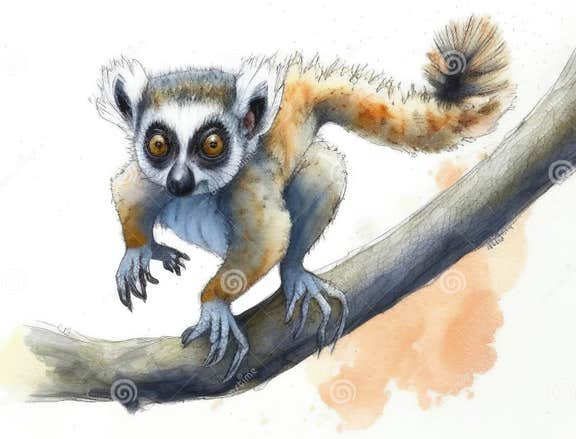 A Curious Lemur Leaping from Branch To Branch Cute Creature. AI ... A Curious Lemur Leaping from Branch To Branch Cute Creature. AI ...