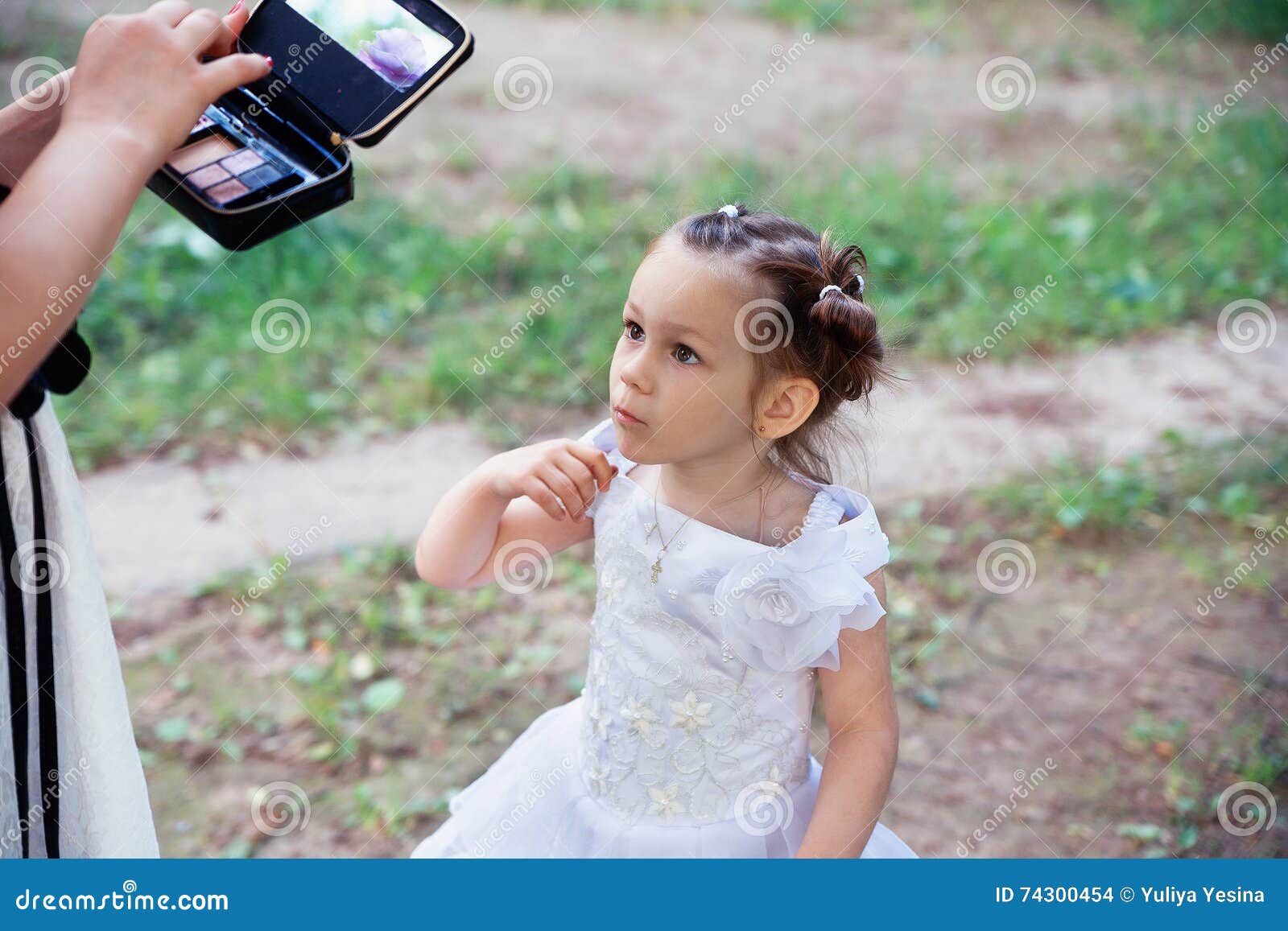Curious little girl stock photo. Image of dress, caucasian - 74300454