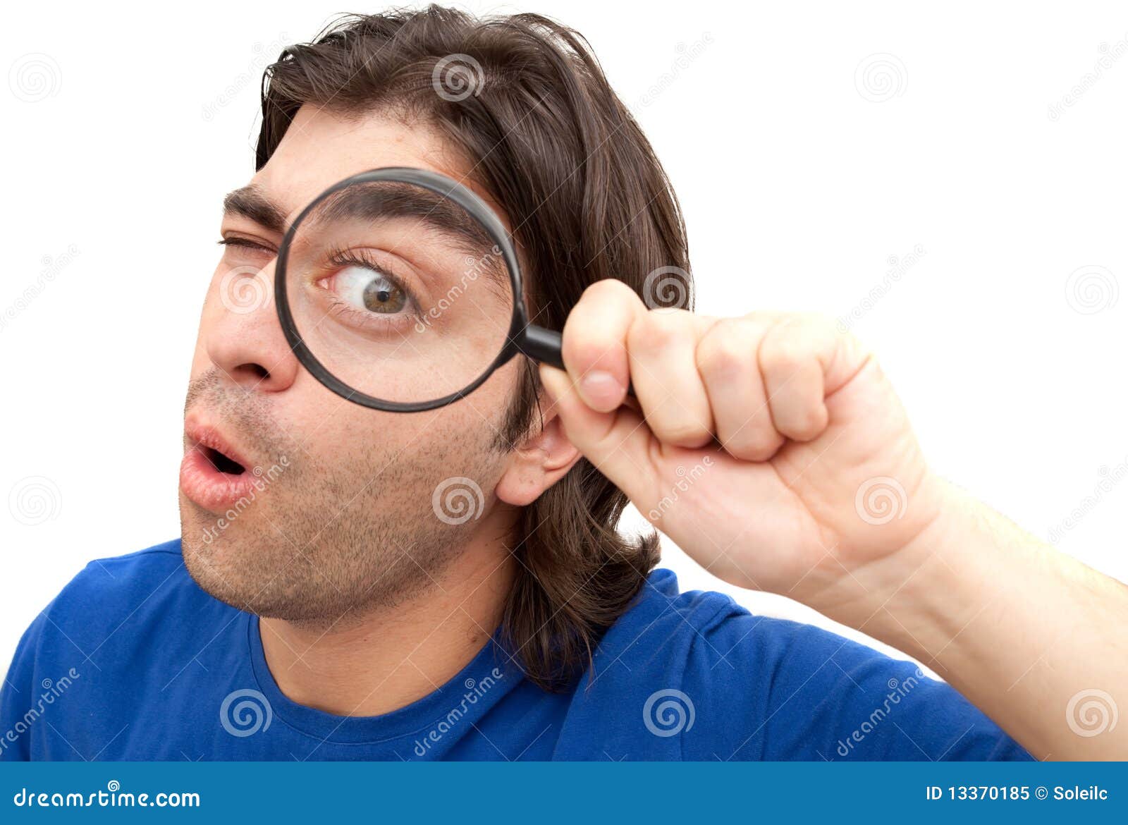 Curious man stock image. Image of face, surprised, exploration - 13370185