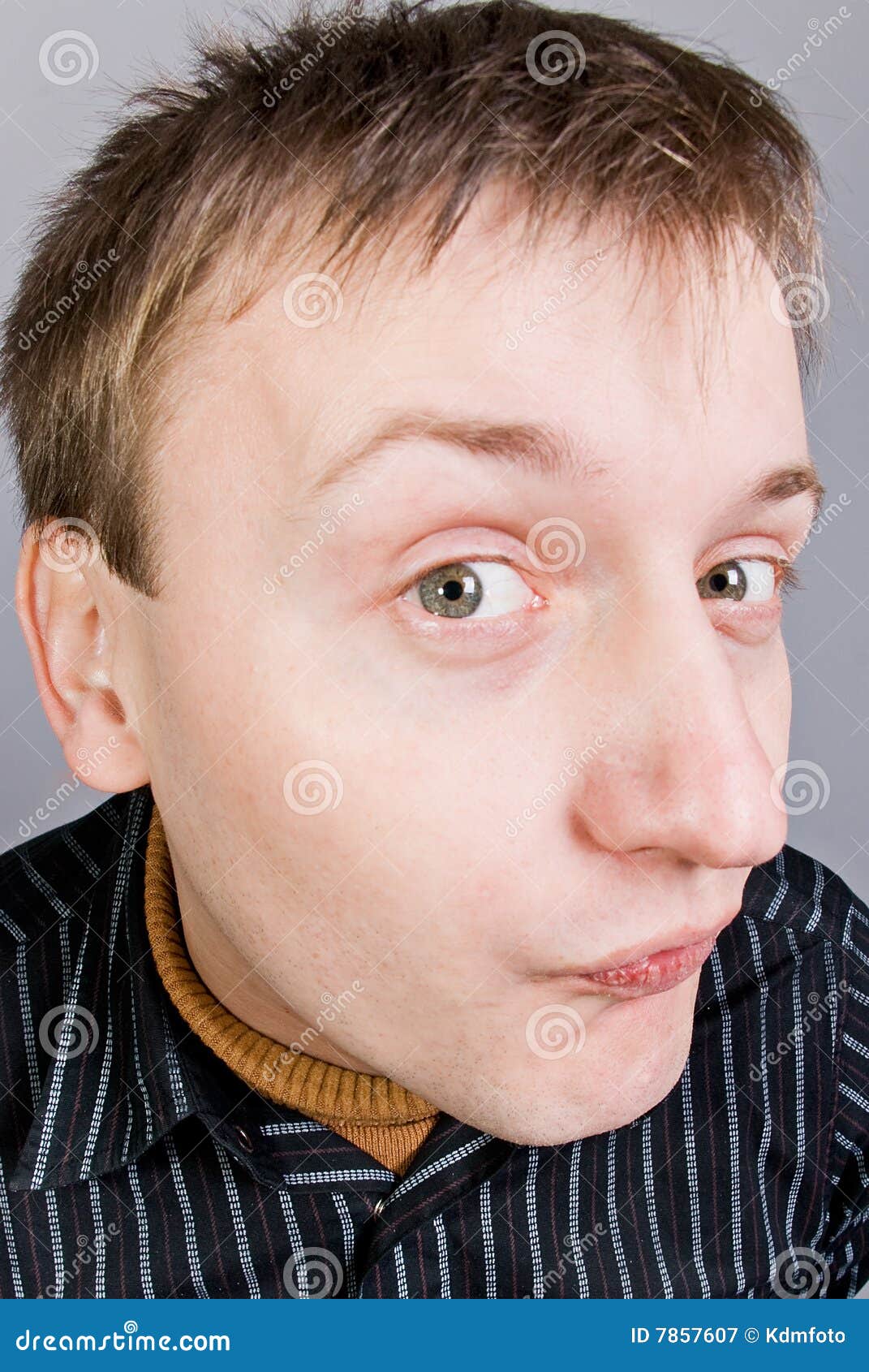 Curious the man stock image. Image of face, humorous, human - 7857607