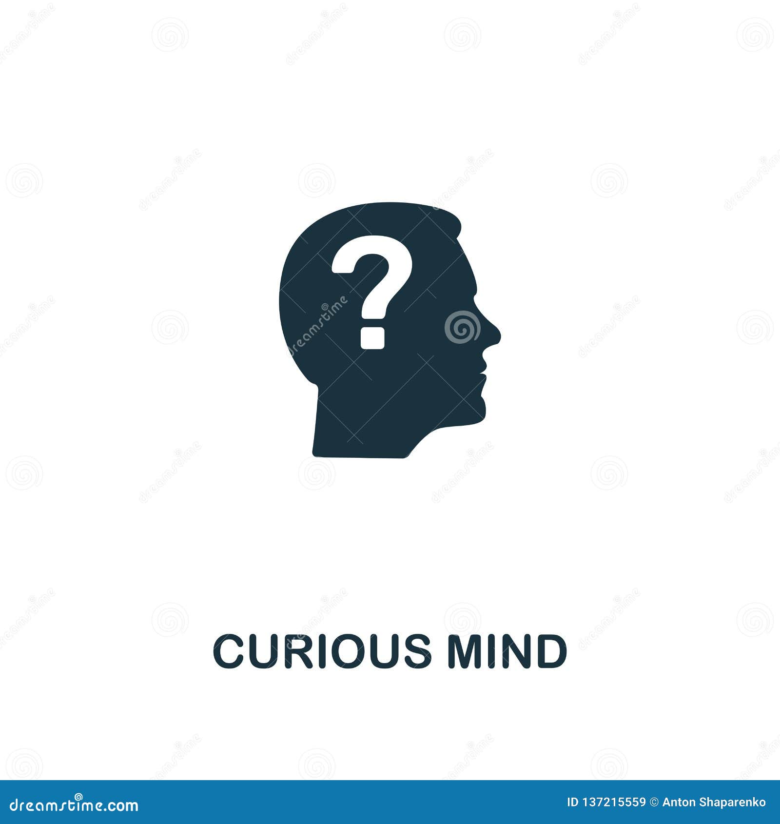Curious Mind Icon. Premium Style Design from Personality Icon ...