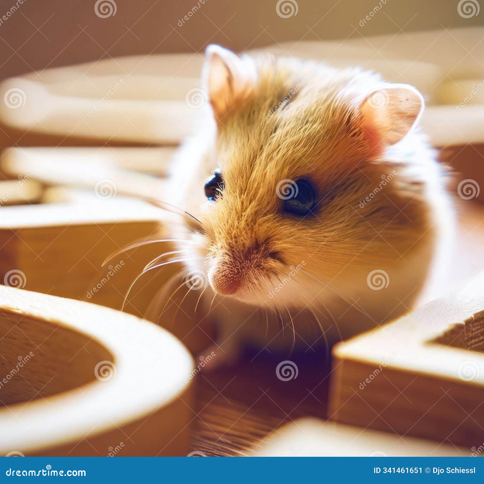 Curious Mouse Navigating a Complex Labyrinth Stock Illustration ...