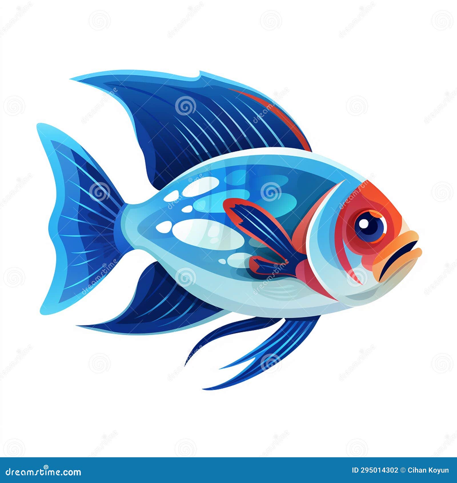 Curious Nemo Fish Swimming with Dory Illustration Stock Illustration ...