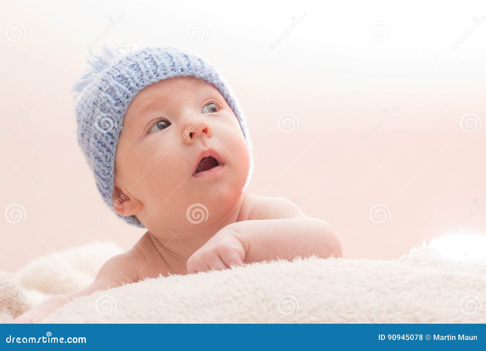 Curious Newborn stock photo. Image of caucasian, portrait - 90945078
