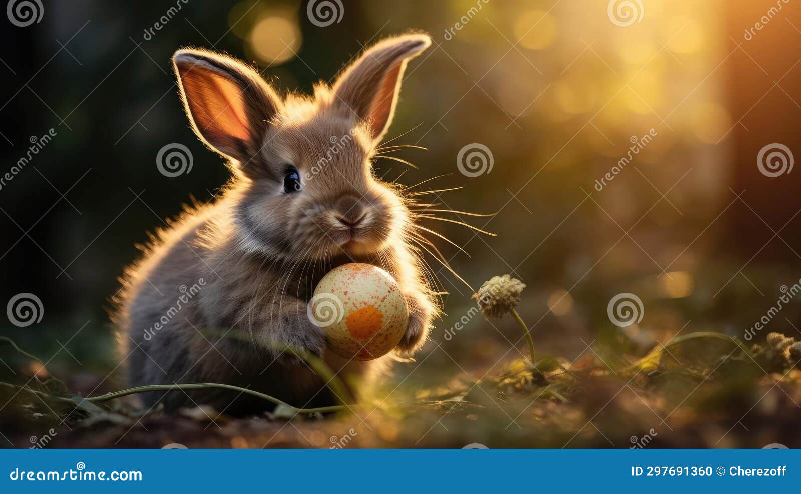 Curious Rabbit Playing with Toys Stock Photo - Image of creature, farm ...