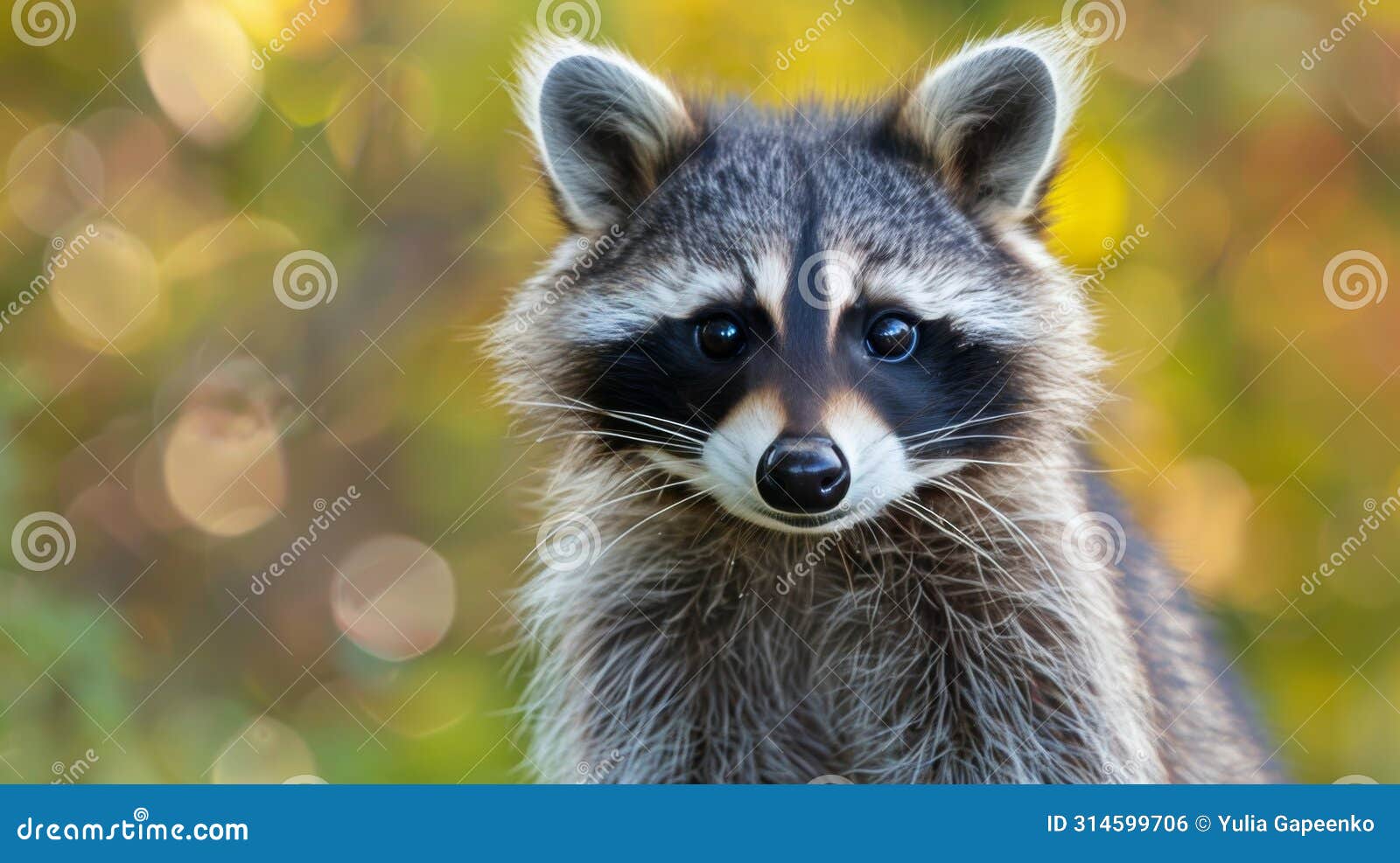 Curious Raccoon Observing the Camera Stock Photo - Image of portrait ...