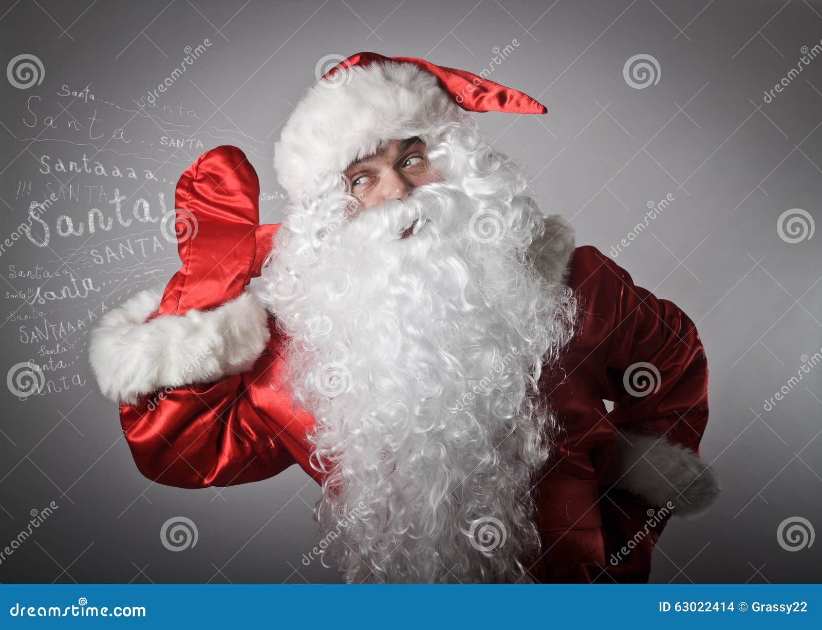 Curious Santa Claus stock photo. Image of face, daze - 63022414