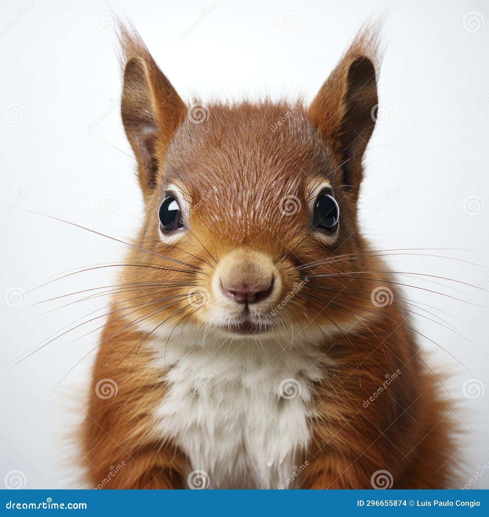 A Curious Squirrel Staring Directly into the Camera Stock Illustration ...