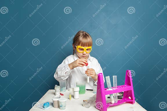 Curious Student in Science Class. Science and Education Concept Stock ...