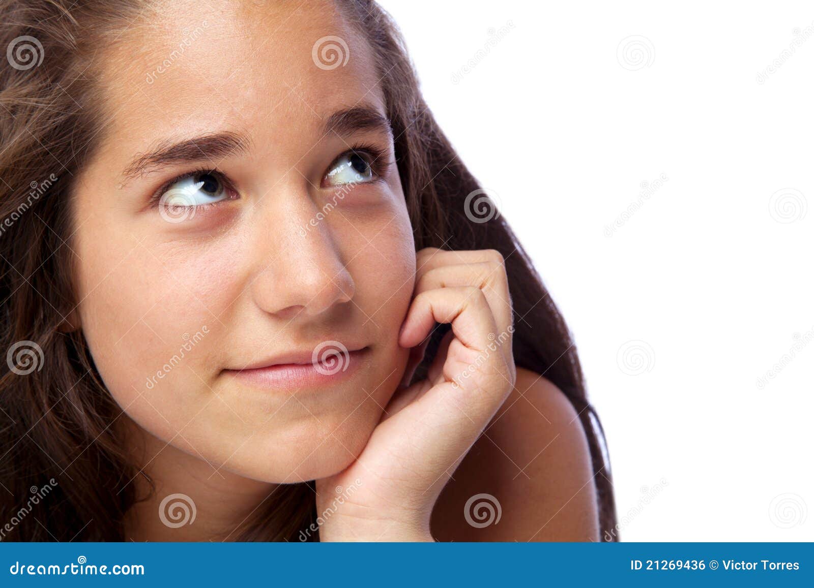Curious Teenager stock photo. Image of girl, happy, pretty - 21269436