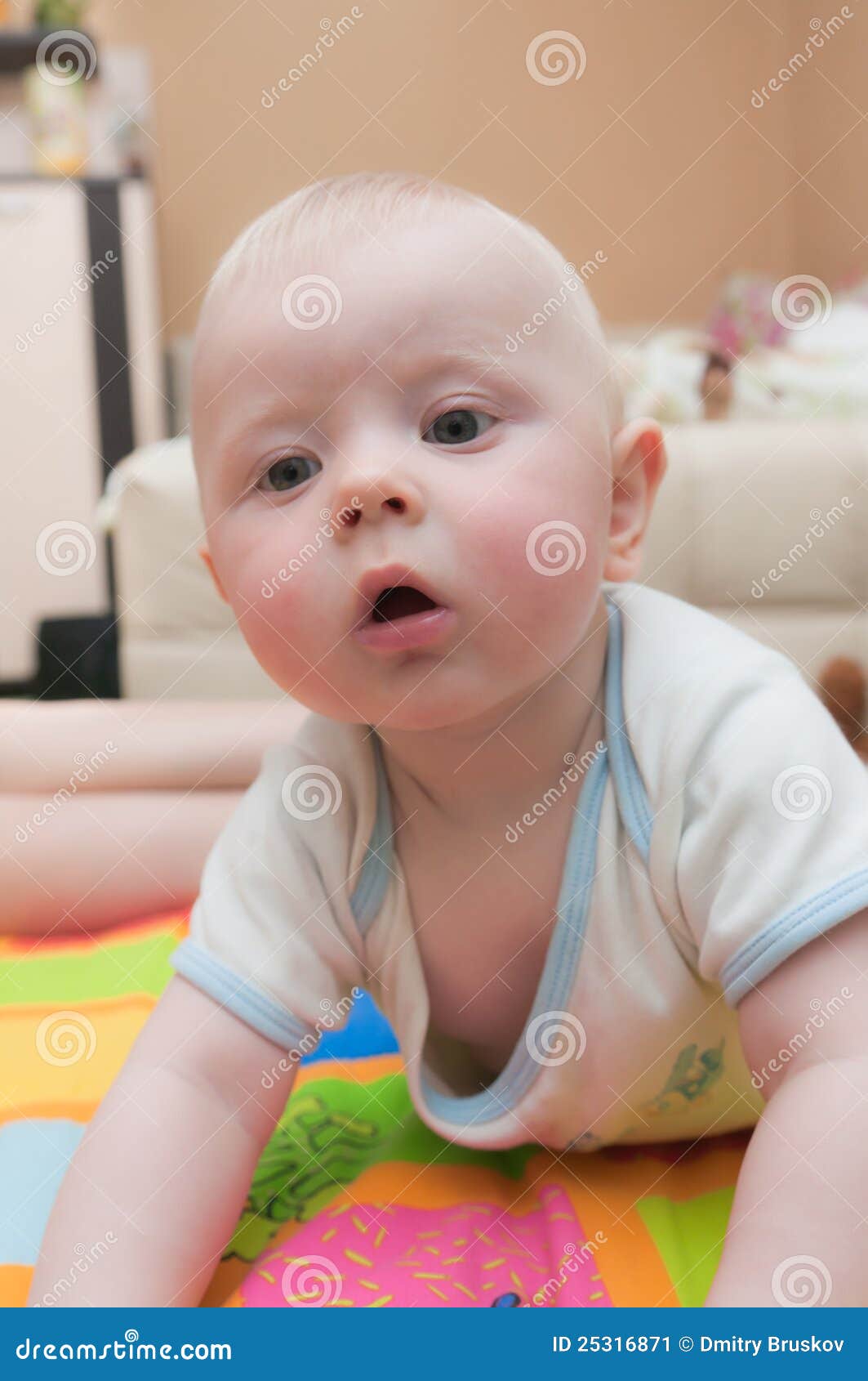 Curious toddler stock image. Image of face, caucasian - 25316871