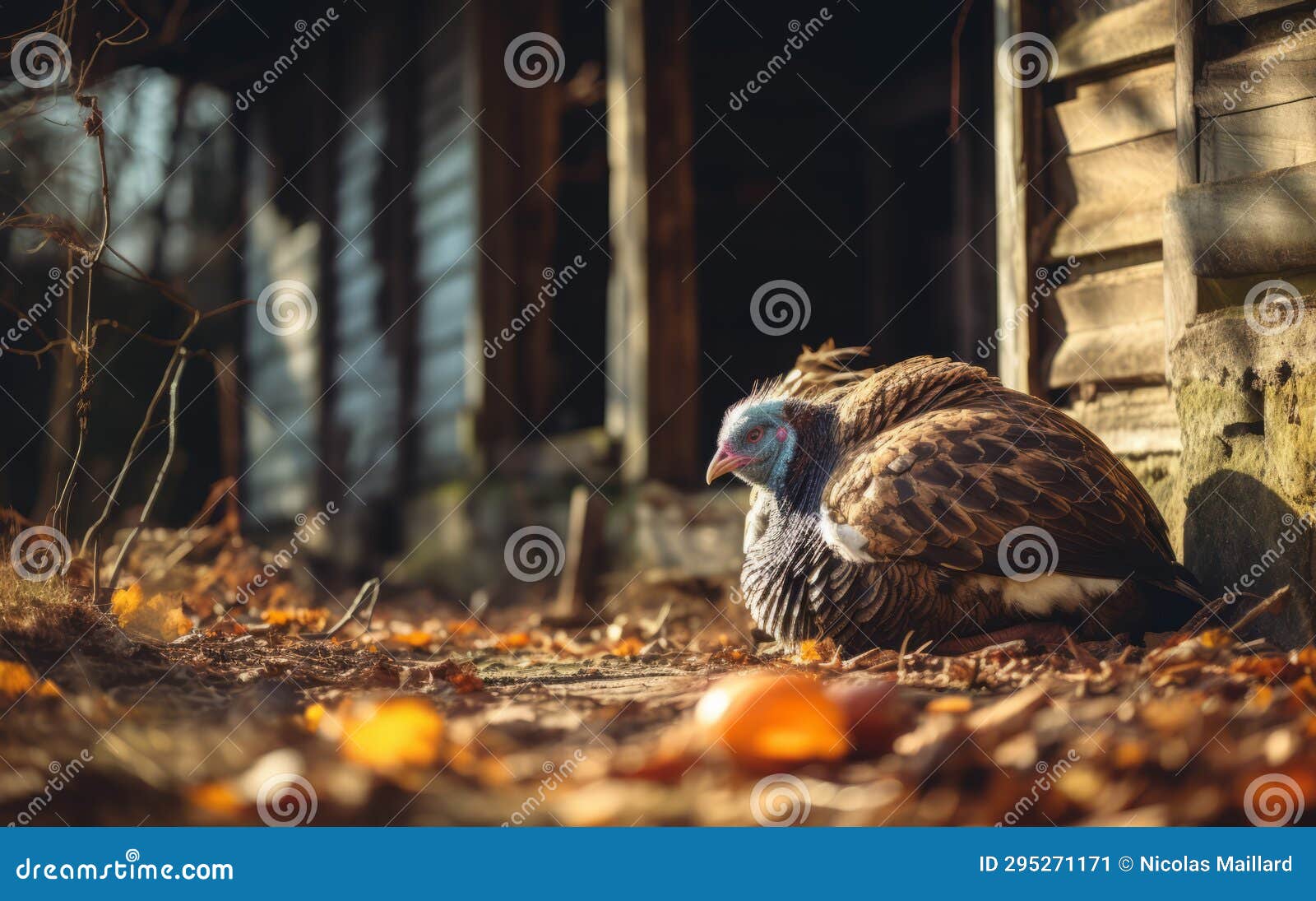 A Curious Turkey on an Adventure Stock Illustration - Illustration of ...
