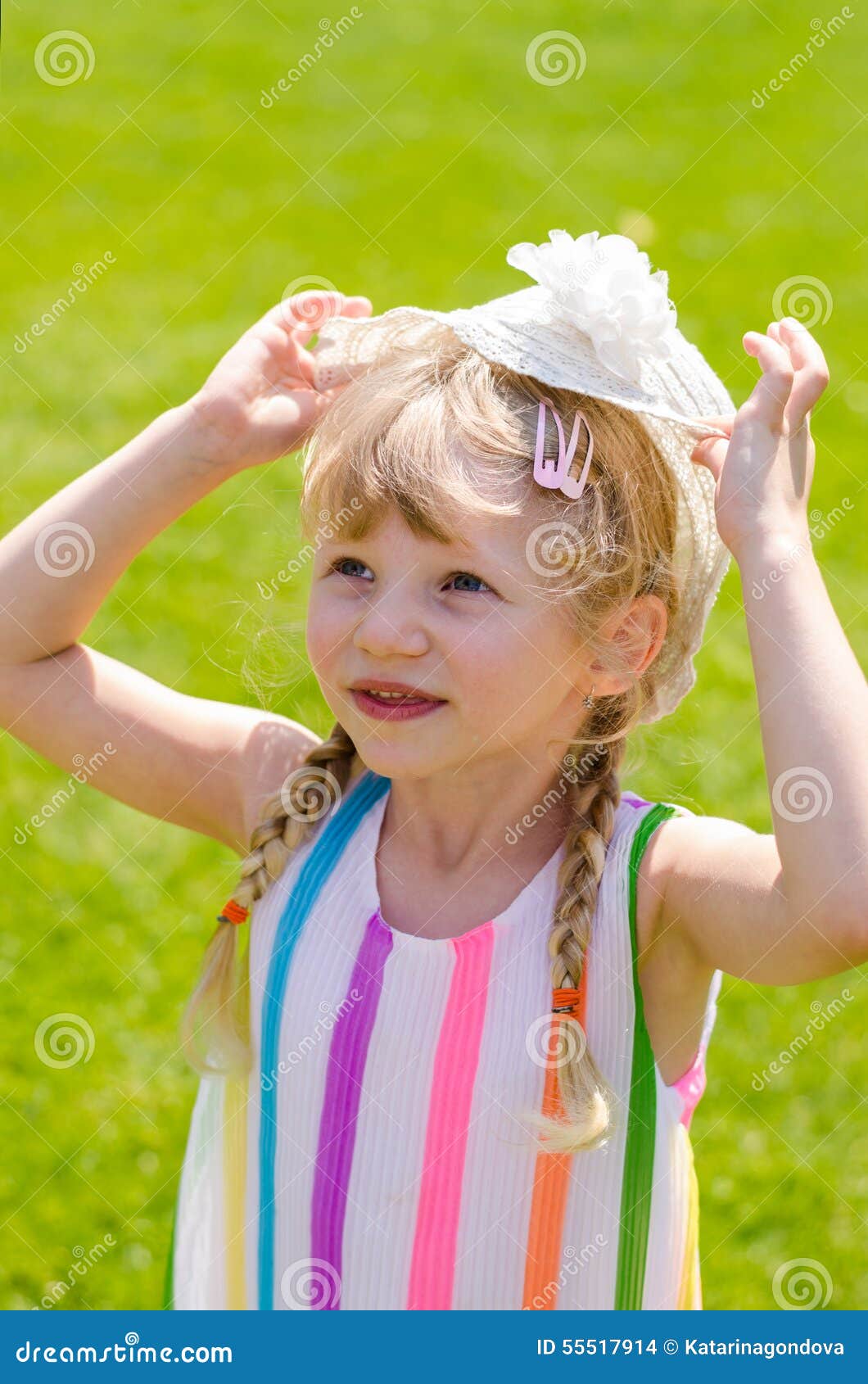 Curious Watching and Waiting Child Stock Photo - Image of outside ...