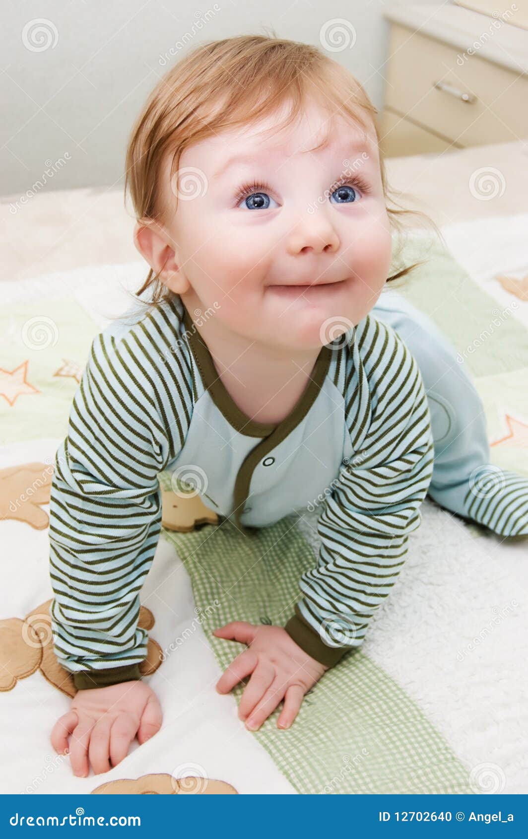 Curiously Looking Up Toddler Stock Photo - Image of child, expression ...