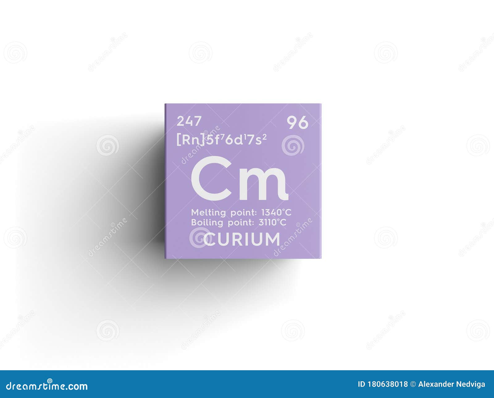 Curium On Periodic Table Of The Elements, With Element Symbol Cm ...