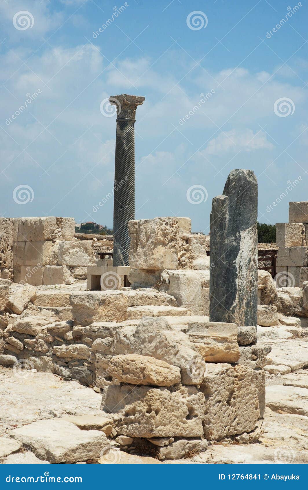 Curium ruins, Cyprus stock image. Image of kourion, curium - 12764841