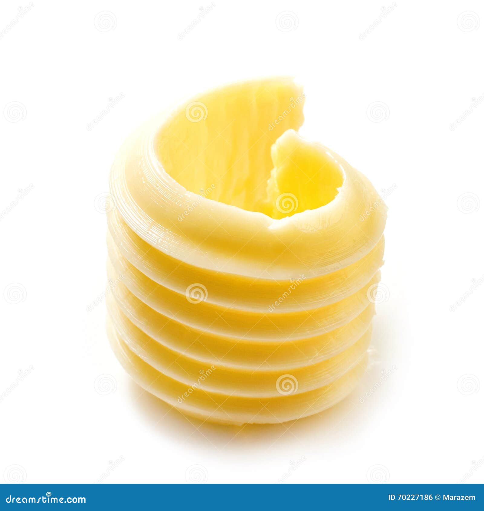 Curl of butter stock photo. Image of tasty, detail, closeup - 70227186