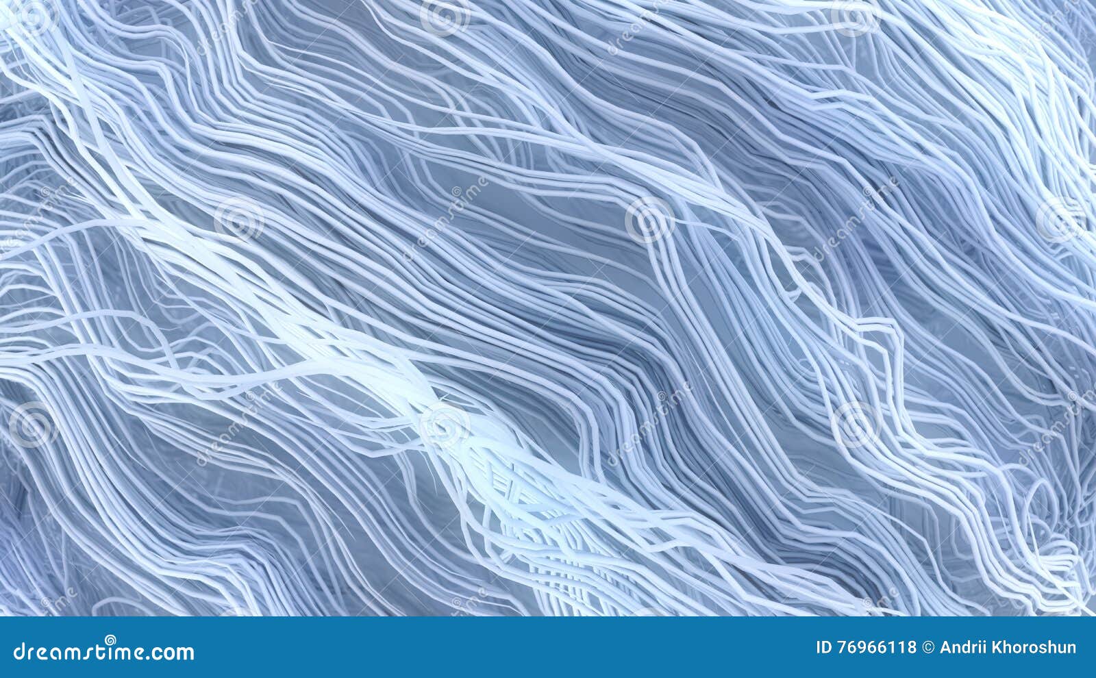 Curl Noise Flow Abstract White Lines 3d Rendering Background Stock ...