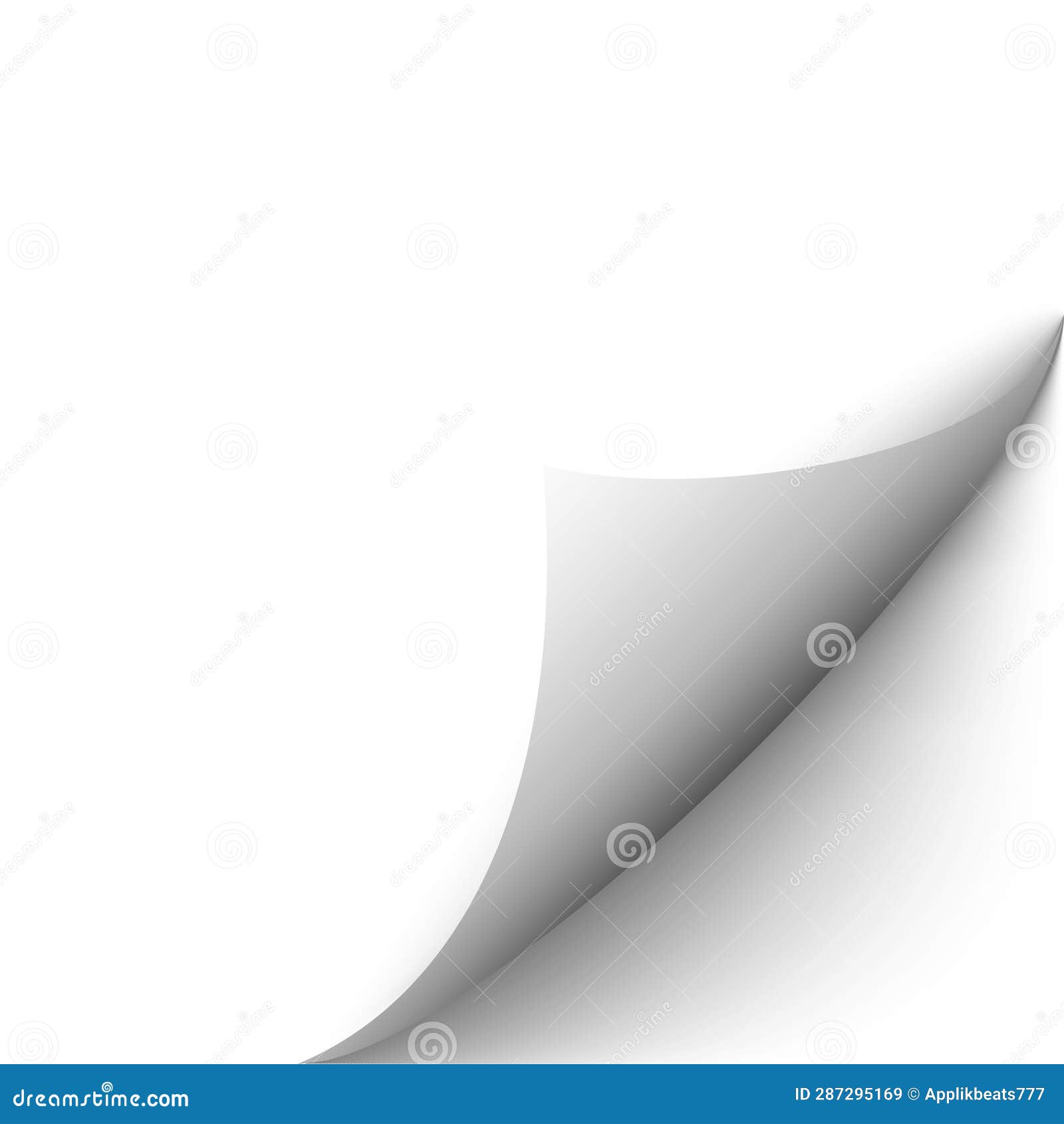 Curl Page. Curly Corner Vector Effect Stock Vector - Illustration of ...