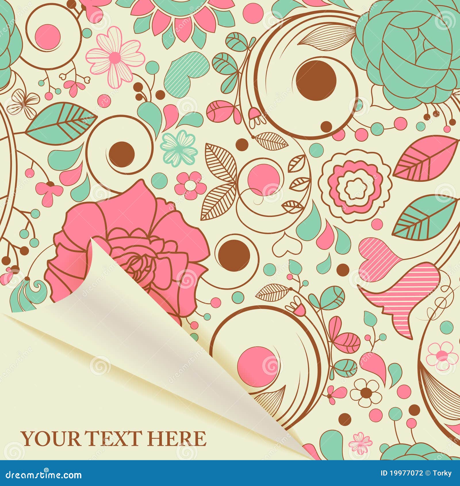 Curl paper page stock vector. Illustration of outline - 19977072