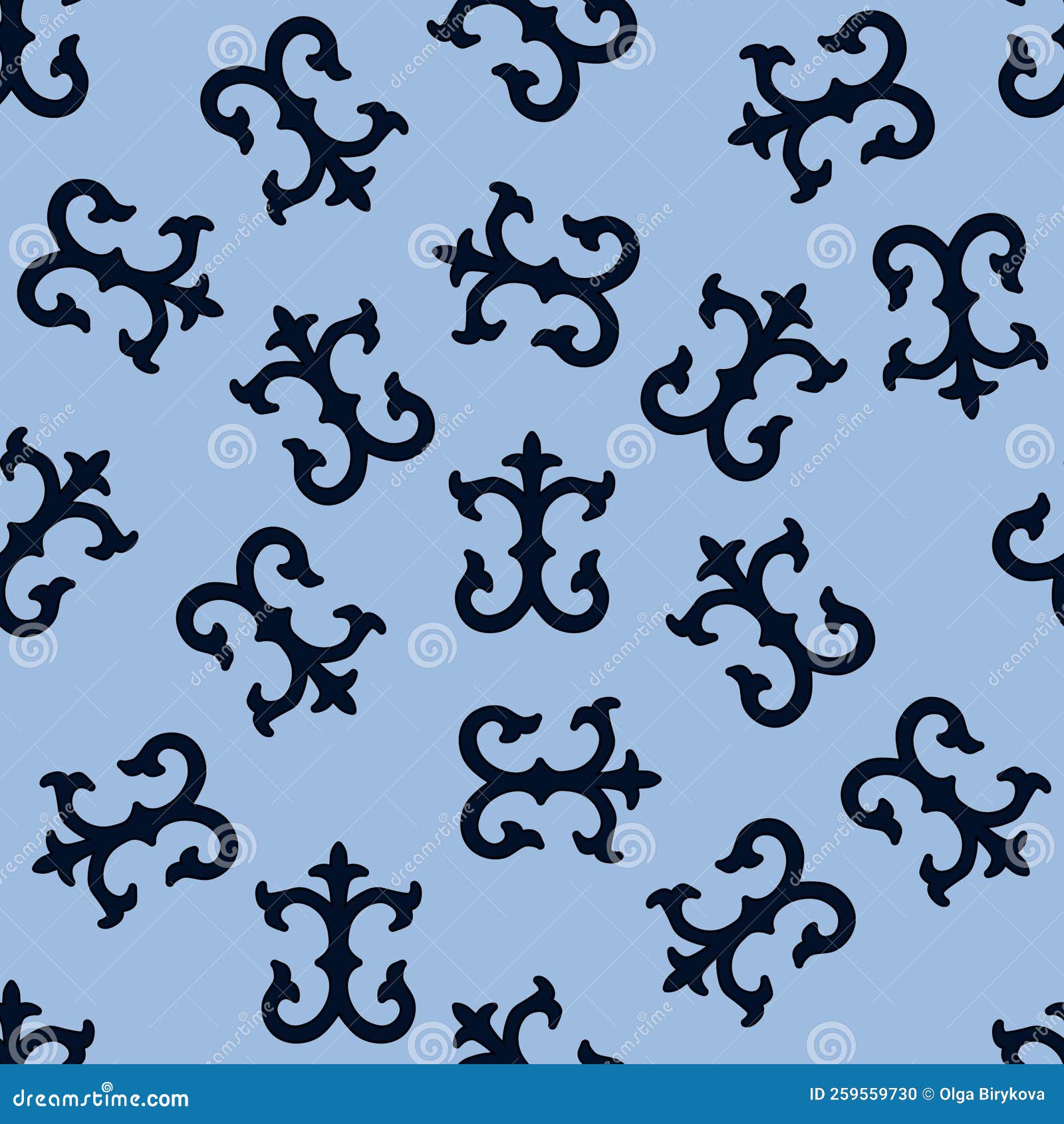 Curl stock illustration. Illustration of seamless, decorative - 259559730