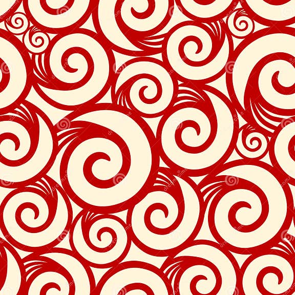 Curl seamless pattern stock vector. Illustration of summer - 12272299