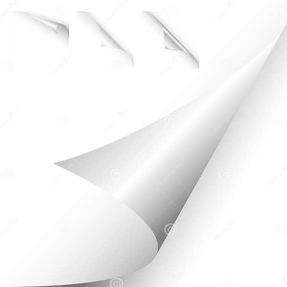 Curled cornes set white stock vector. Illustration of colorful - 28386560