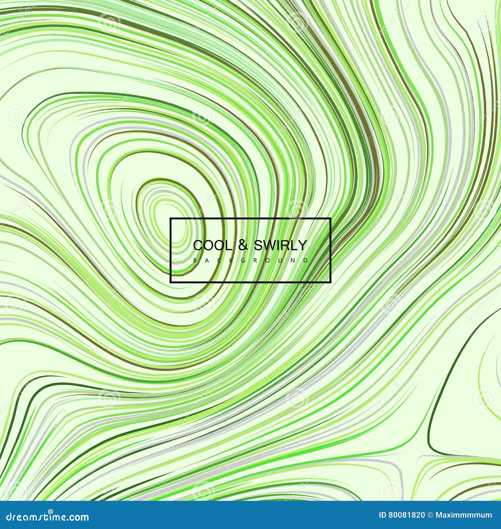 Curled Green Iridescent Pattern Stock Vector - Illustration of package ...