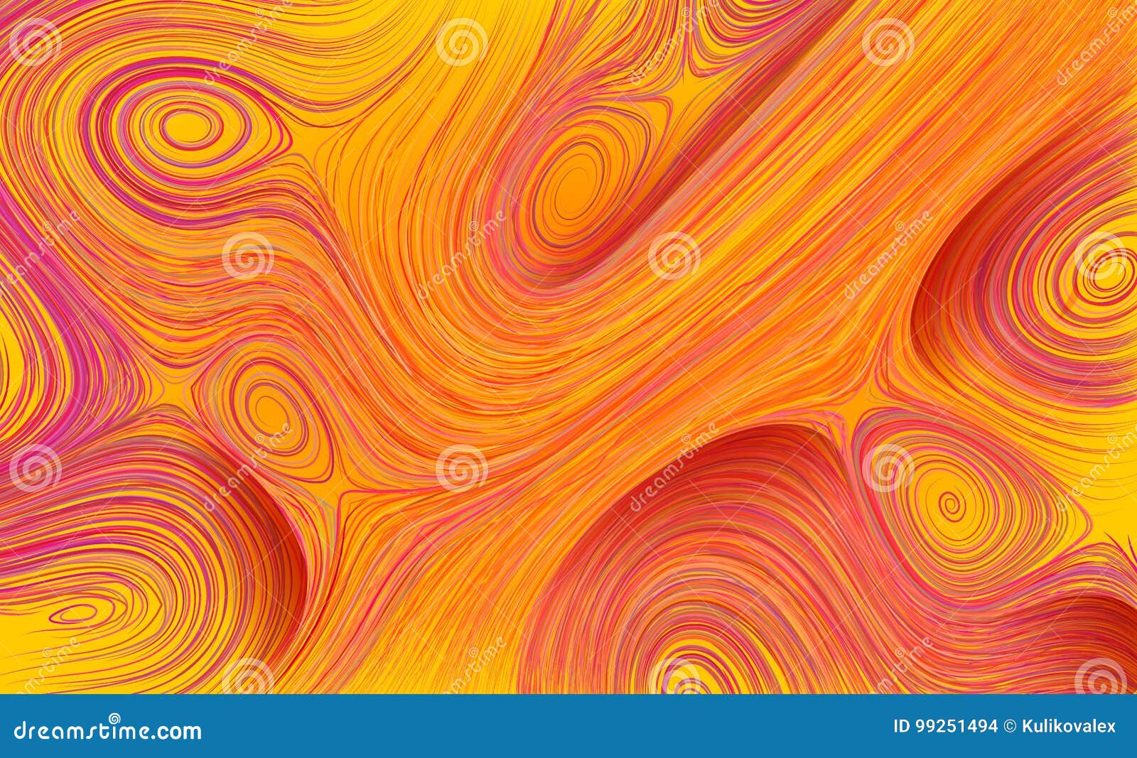 Curled Line Pattern. Abstract Vector Background. Twisted Stripes ...
