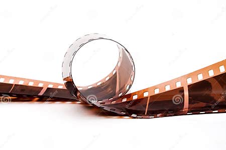 Curled negative strip stock photo. Image of preserved - 8404700