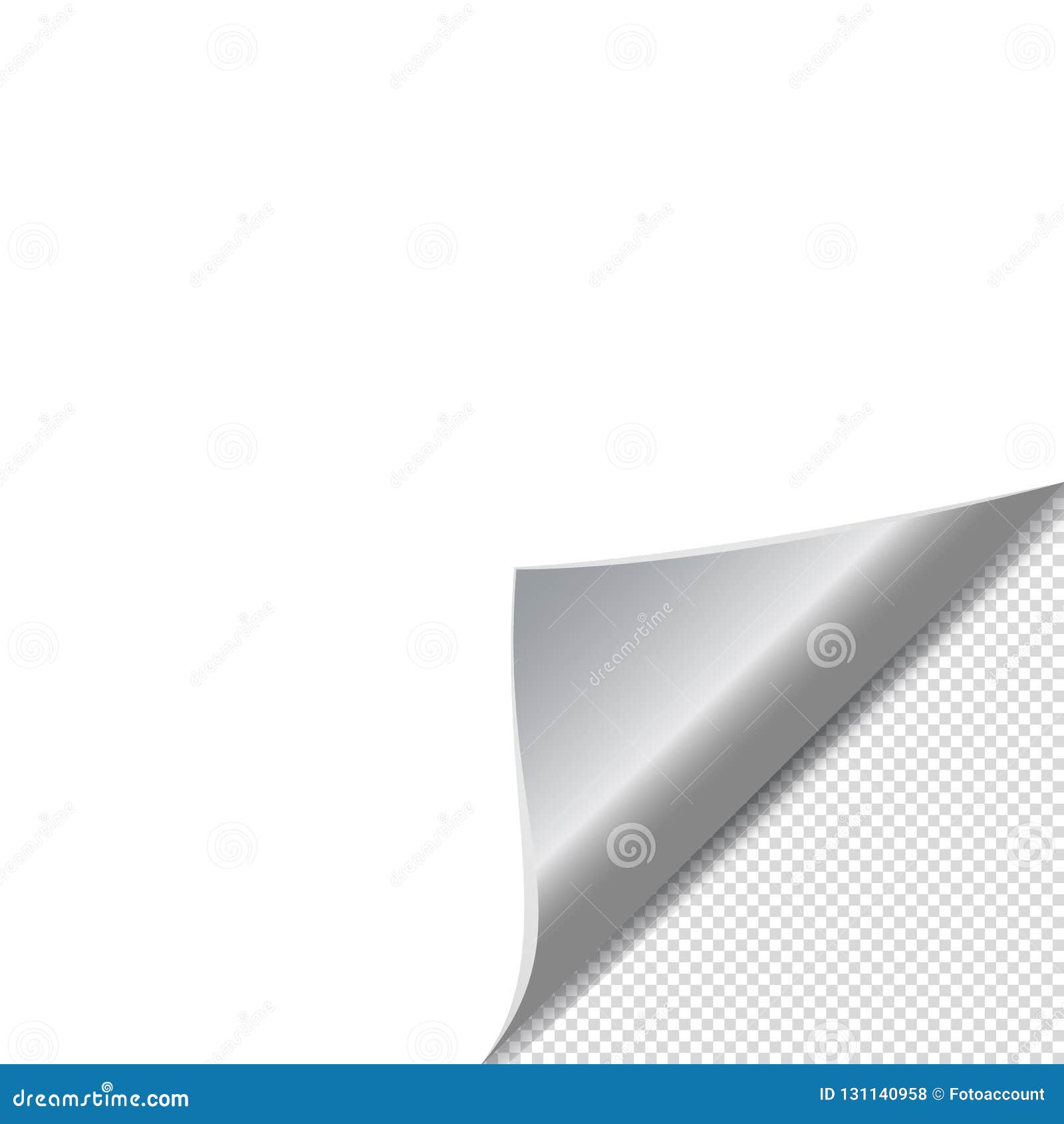 Curled Paper Sheet Corner with Shadow - Vector Illustration with ... Curled Paper Sheet Corner with Shadow - Vector Illustration with ...
