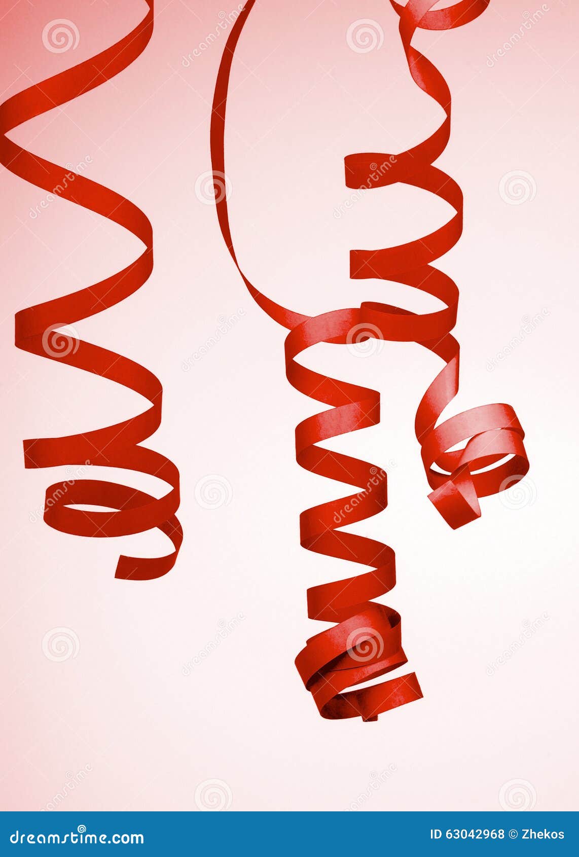 Curled Party Streamers stock photo. Image of decoration - 63042968