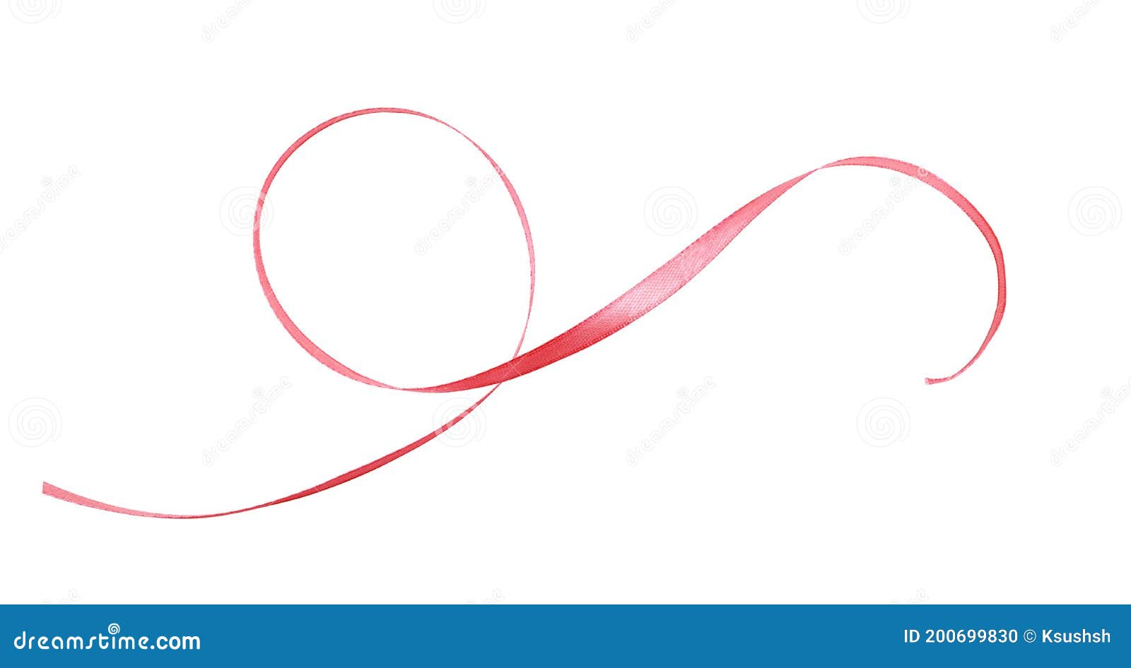 Curled pink ribbon stock photo. Image of thin, twist - 200699830