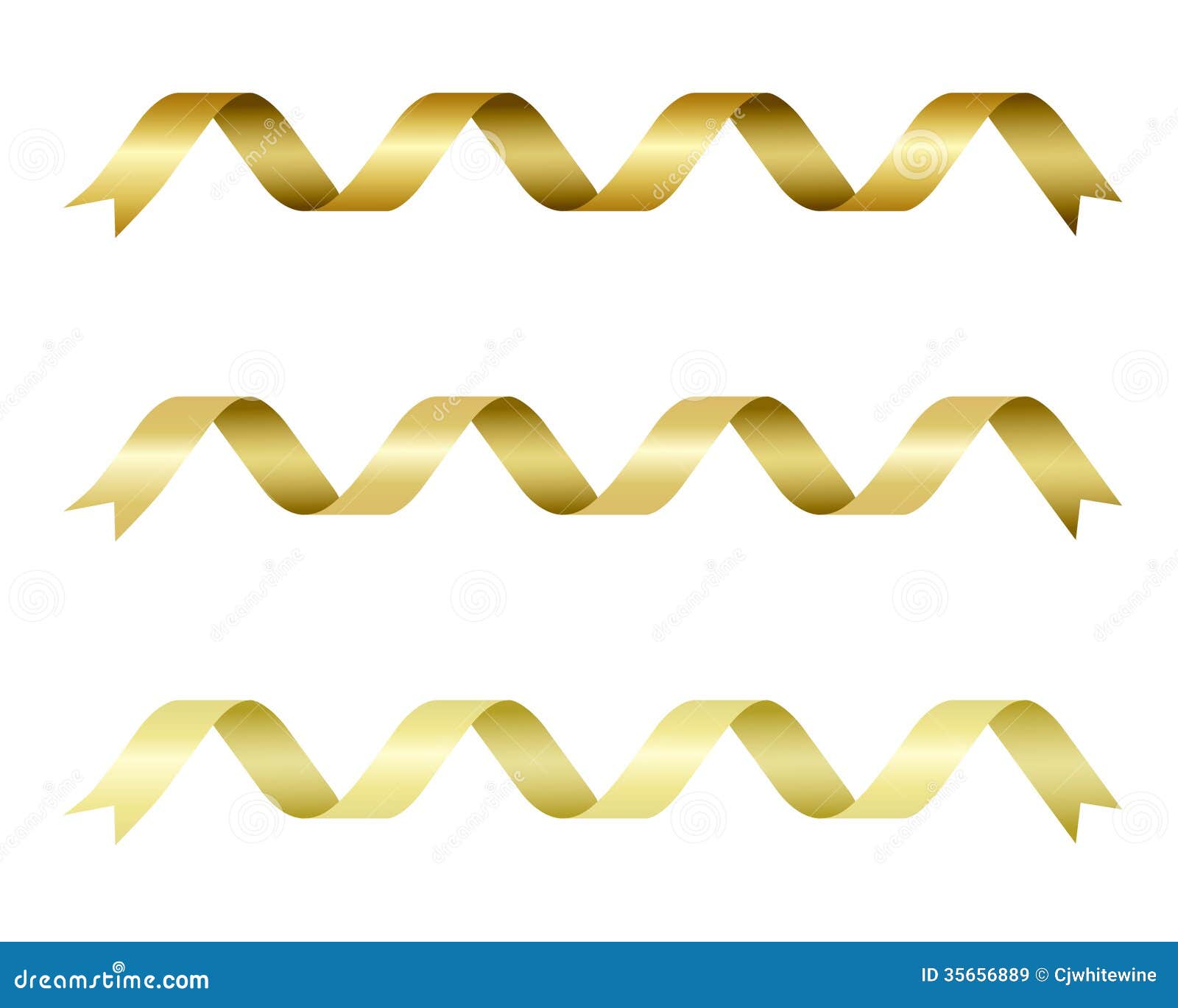 Curled ribbon stock vector. Illustration of weave, pattern - 35656889