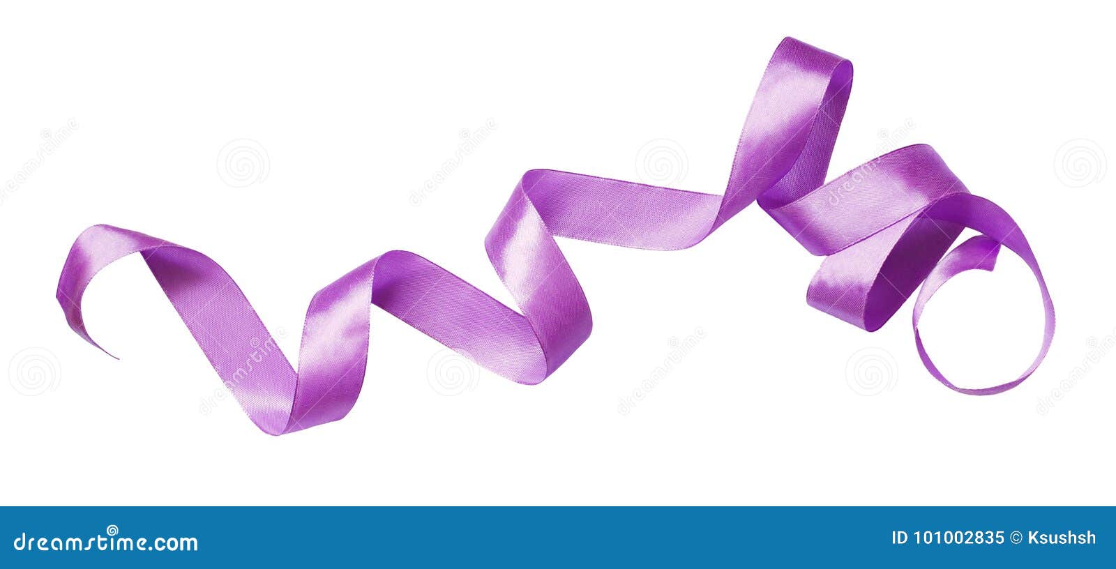 Curled violet silk ribbon stock image. Image of lilac - 101002835