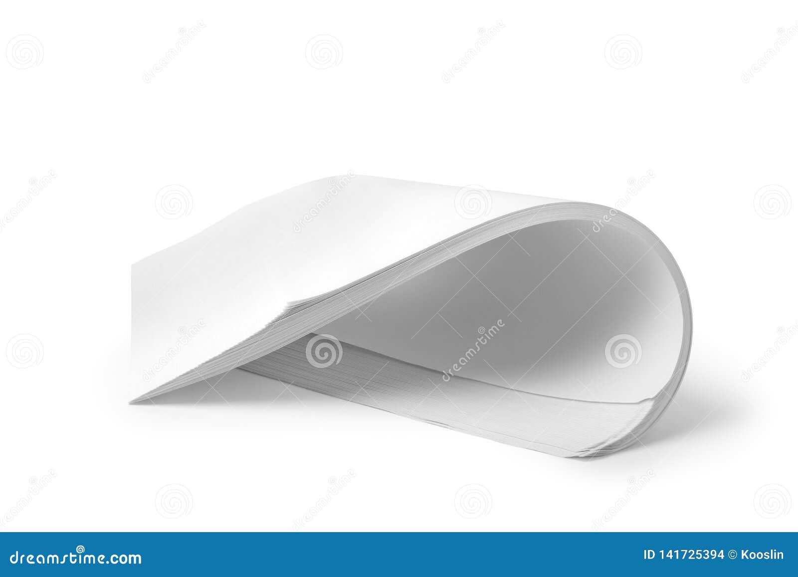 Curled of white paper stock photo. Image of curled, file - 141725394