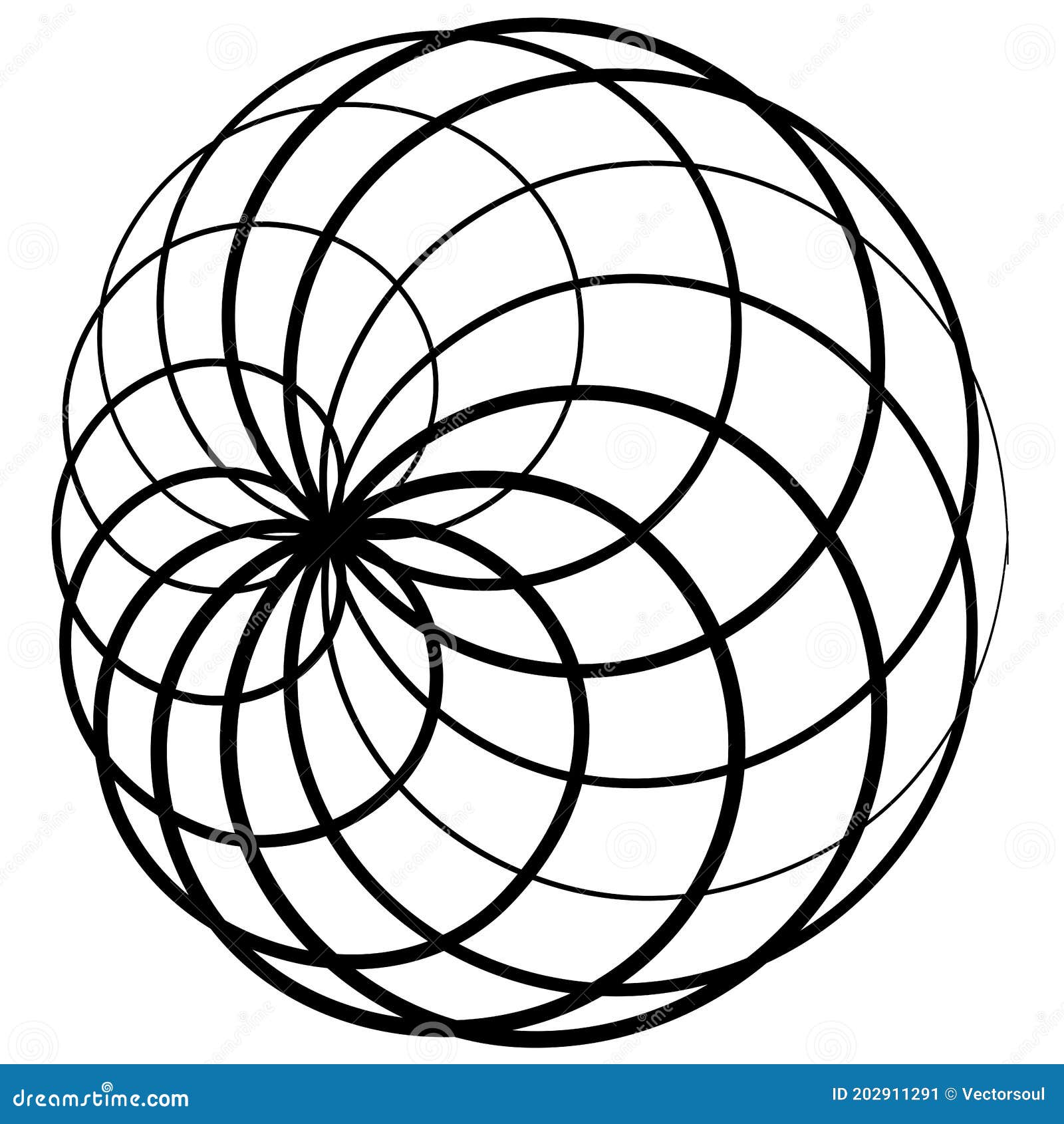 Curlicue, Loop Shapes, Elements Vector Illustration Stock Vector ...