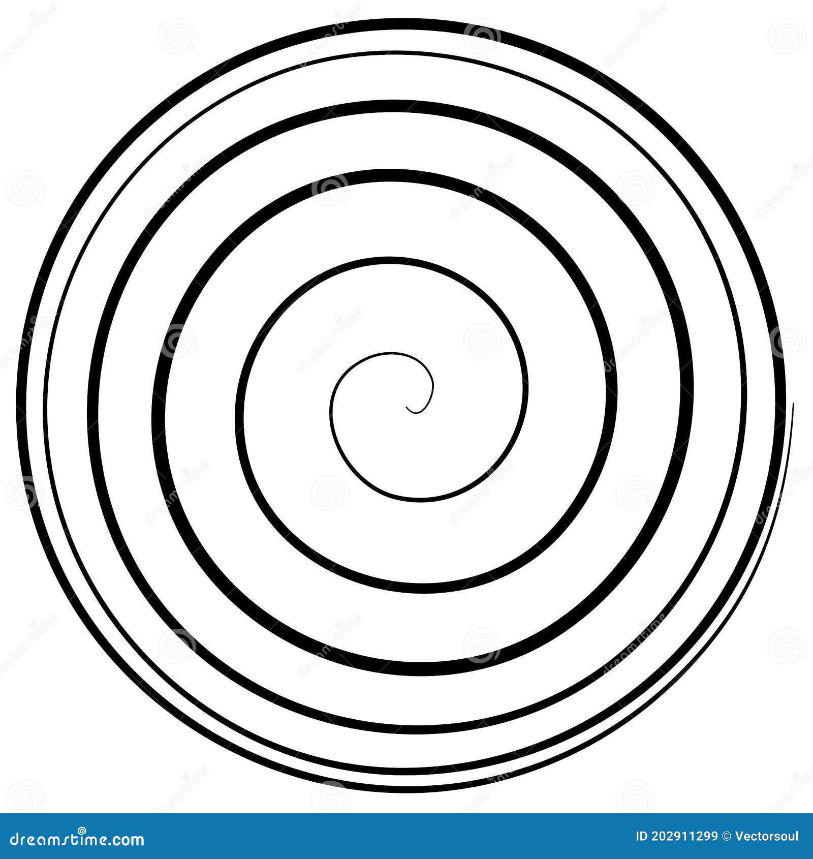 Curlicue, Loop Shapes, Elements Vector Illustration Stock Vector ...